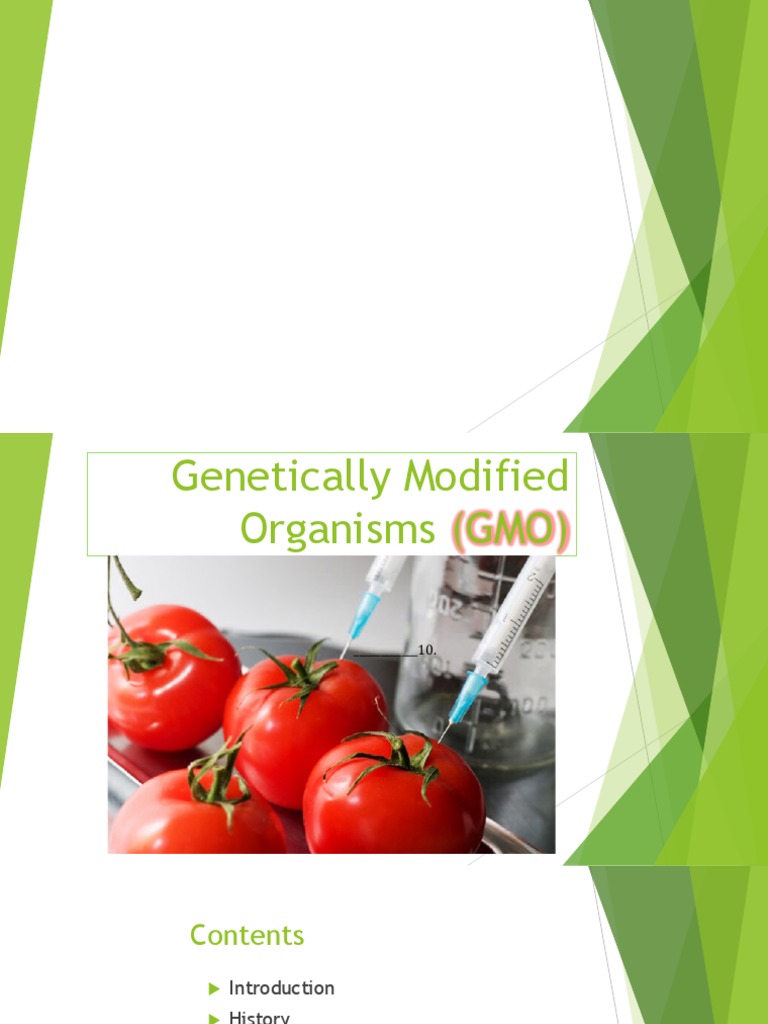 GMO Presentation PDF | PDF | Genetically Modified Food | Genetically ...