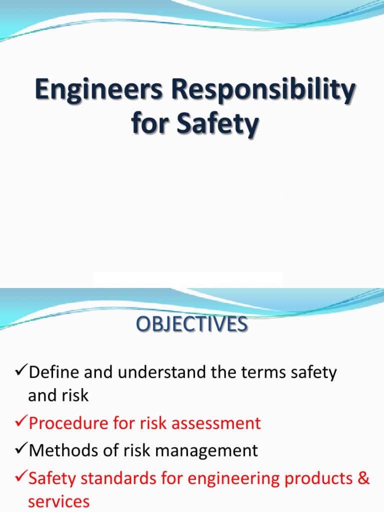 Engineers Responsibility For Safety | PDF | Risk Management | Natural ...