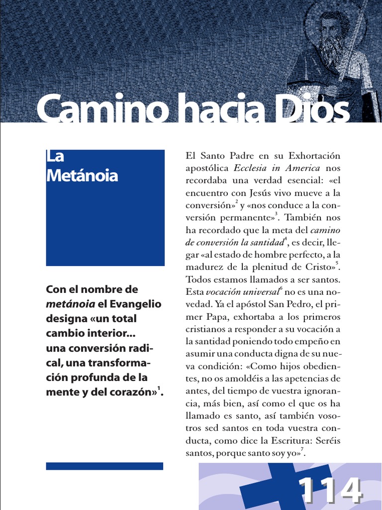 Metánoia: Camino hacia la Santidad | PDF | Cristo (título) | eucaristía