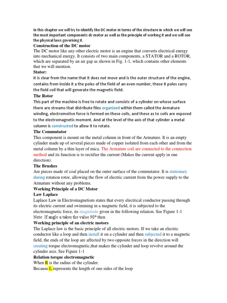 MCC Mini Projet | PDF | Electric Motor | Laplace Transform