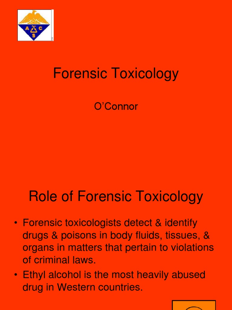 Forensic Toxicology of Alcohol | PDF | Chemistry | Physical Sciences
