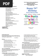 Divine Service Program | PDF | Hymns | Prayer