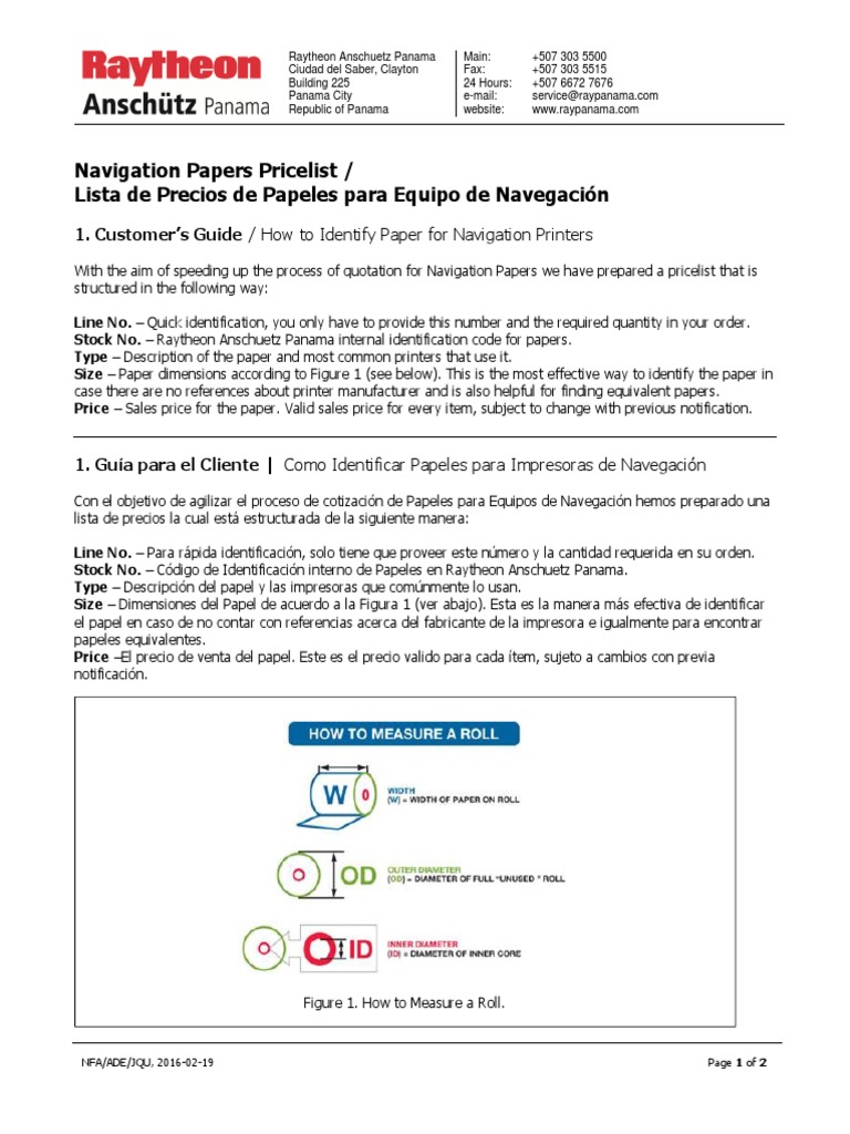 Navigation Paper - Pricelist - 20170601 | PDF | Business