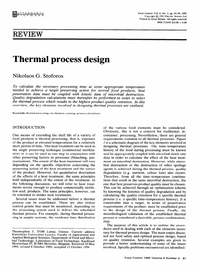 Thermal Process Design | PDF | Thermal Conduction | Temperature