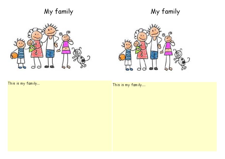 My Family Infantil Draw Family | PDF | Family | Society