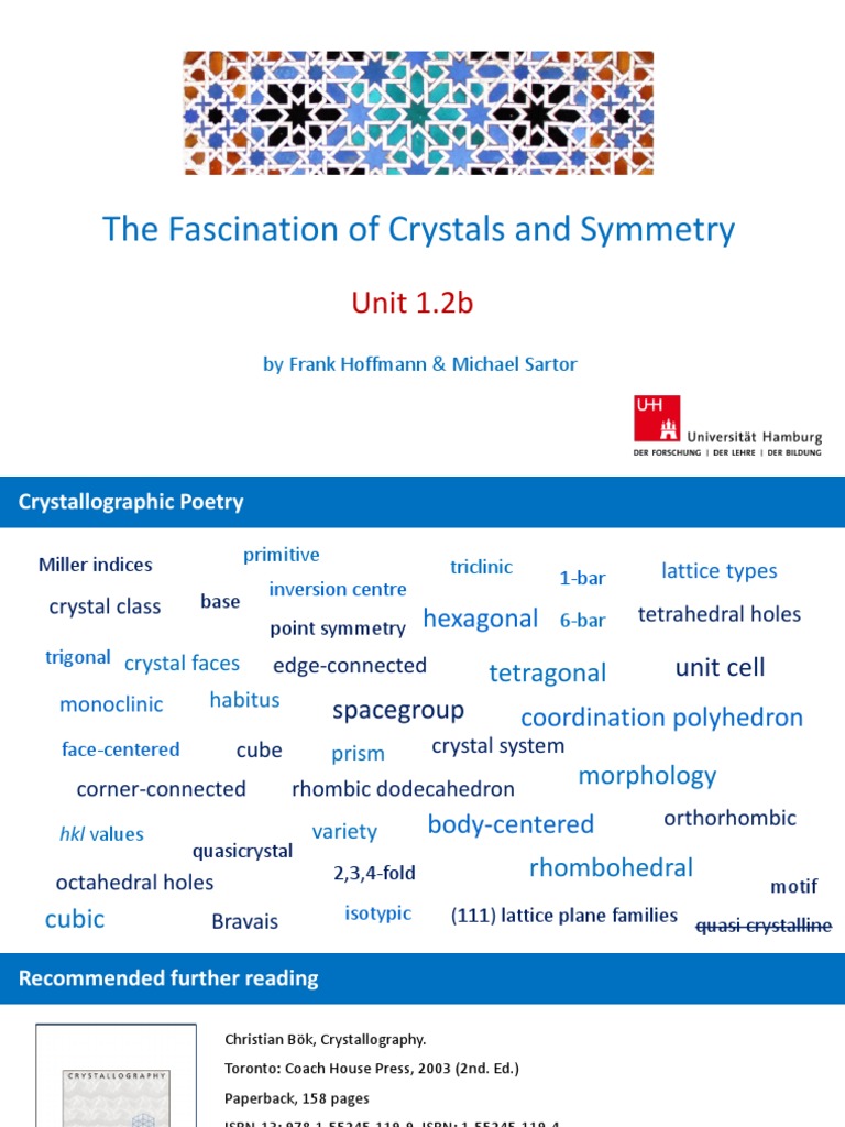 Crystallography: Symmetry and Lattice Types | PDF | Crystal Structure ...
