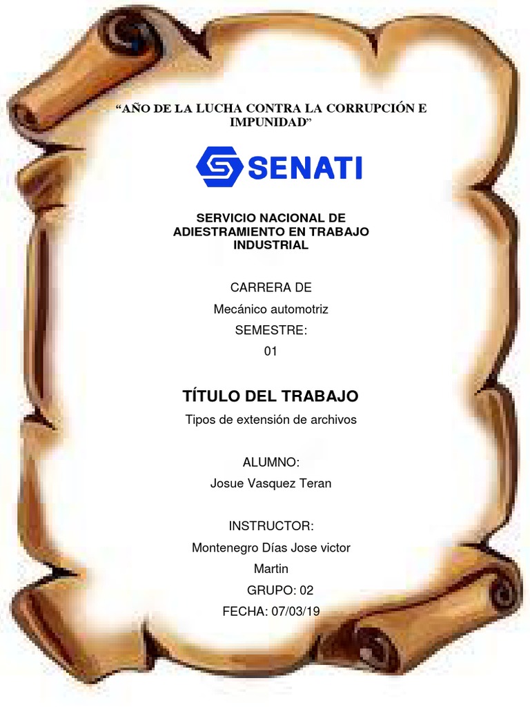 Caratula para Presentacion de Trabajos | PDF