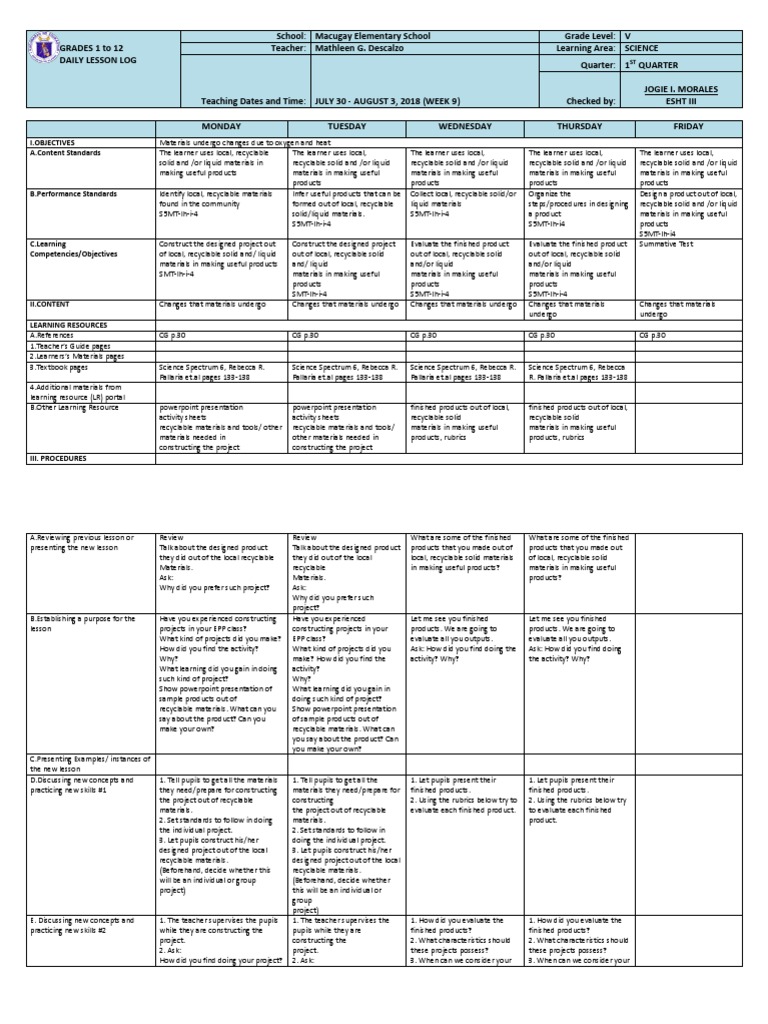 Making Useful Products from Recyclable Materials | PDF | Rubric ...