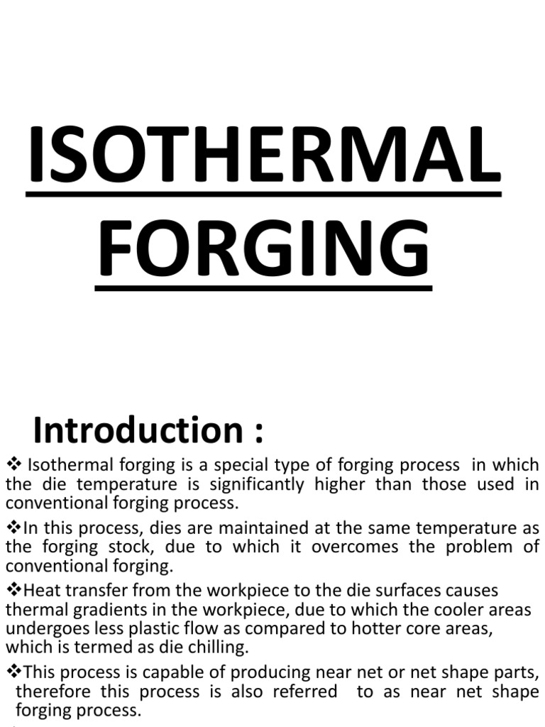 Isothermal Forging | Download Free PDF | Forging | Lubricant
