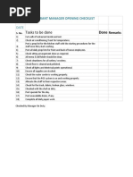 Sop Bar | PDF | Bar | Tableware