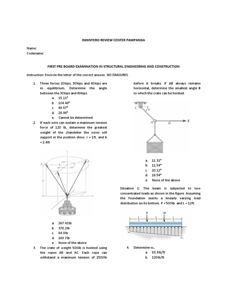 Nov 2018 Ce Board Math Part 1 of 2 Pages 1 To 11 of 19 Chua | PDF ...