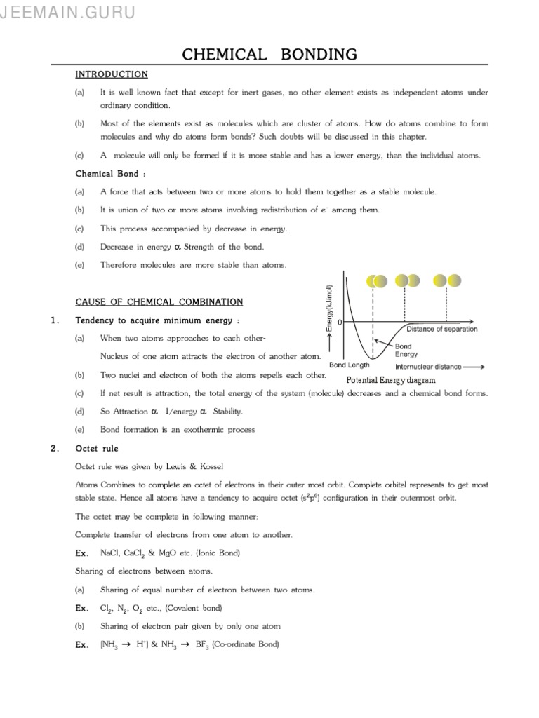 Chemical Bonding Basics | PDF | Covalent Bond | Atomic Orbital