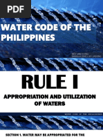Water Code of The Philippines Amended Implementing Rules and ...