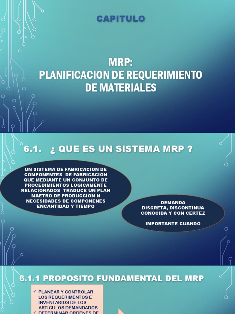 MRP | PDF | Planificación | Inventario