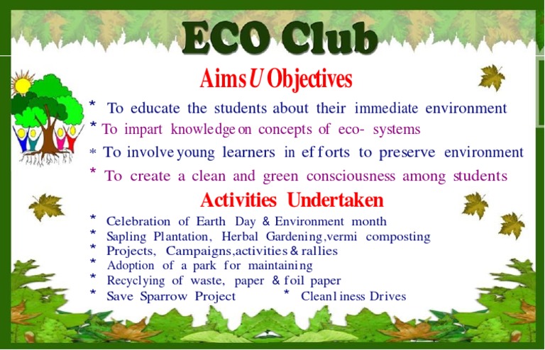 Eco Club | PDF | Natural Environment | Waste
