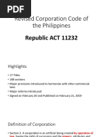 Revised Corporation Code | PDF | Corporations | Stocks