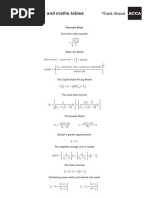 AFM Formula Sheet & Tables | PDF | Present Value | Cost Of Capital