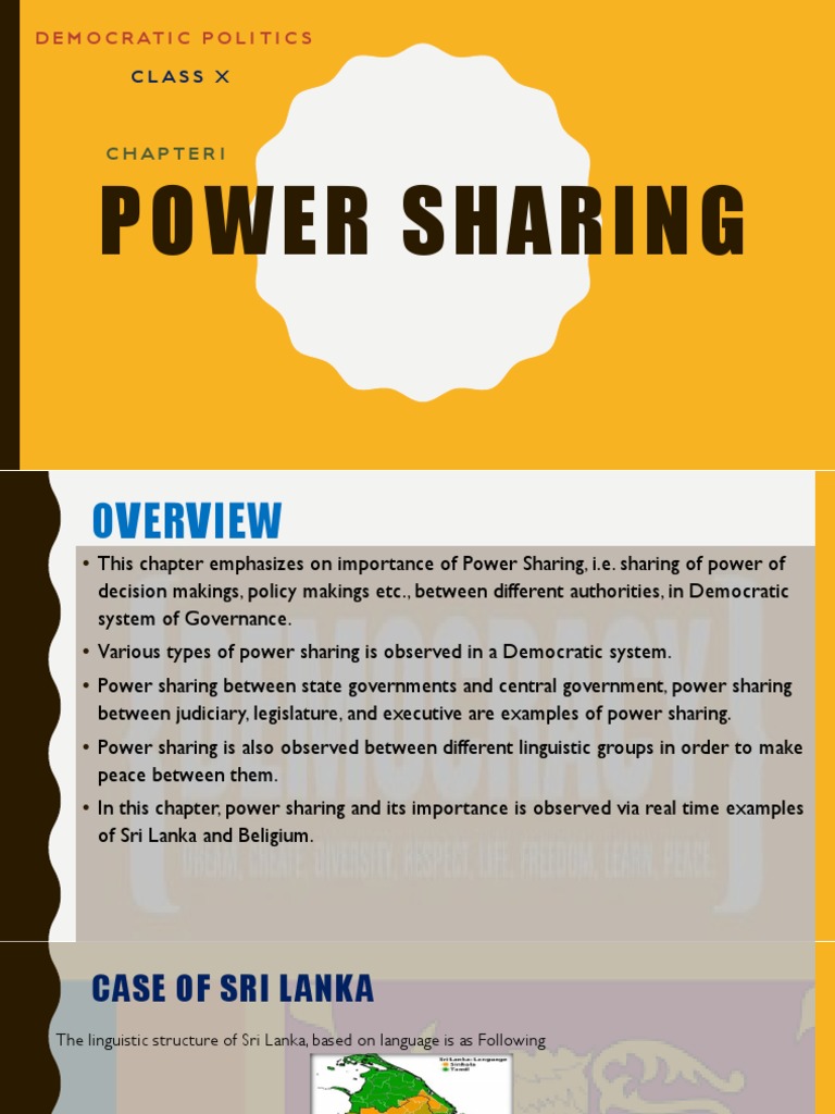 Power Sharing: A Model for Peace, Stability and Development in ...