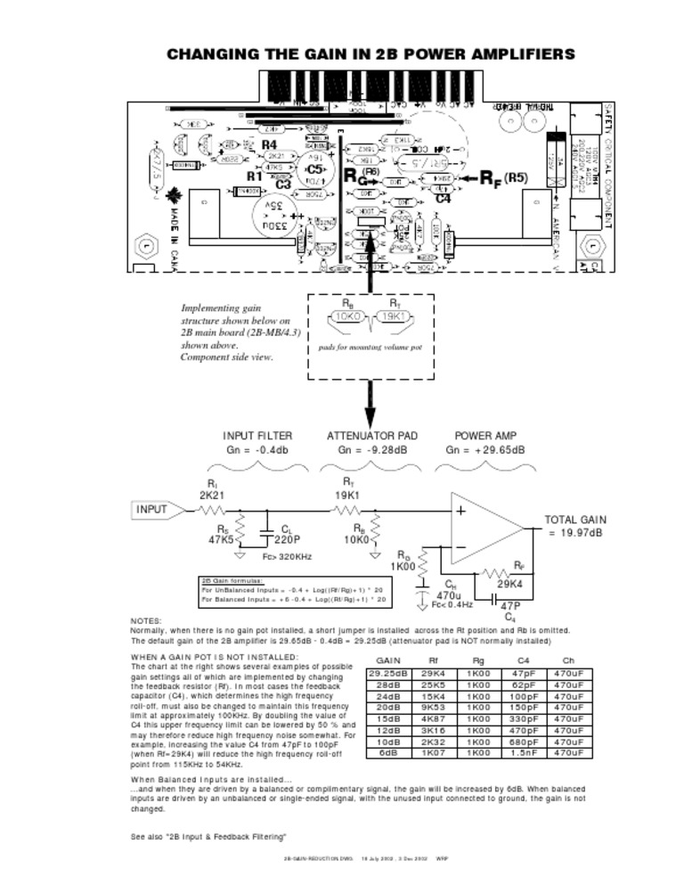 Changing The Gain in 2B Power Amplifiers: R4 R1 C3 (R5) C4 C5 | PDF ...