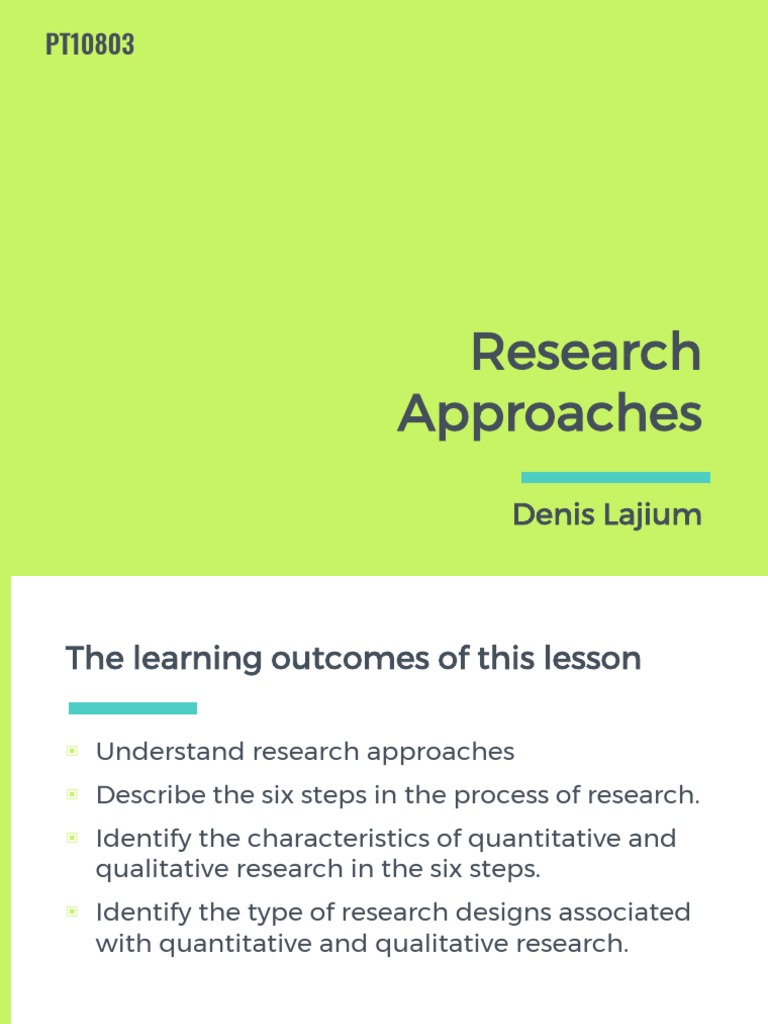Research Approach | PDF | Qualitative Research | Quantitative Research
