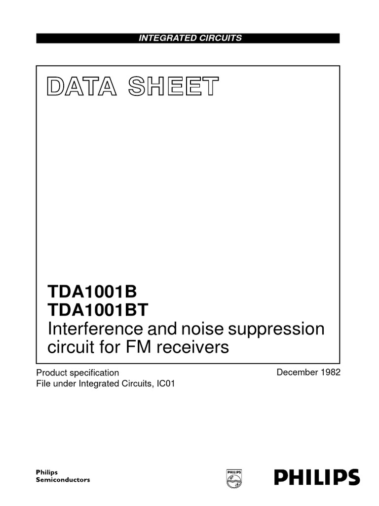 Tda - 1001B PDF | PDF | Soldering | Detector (Radio)