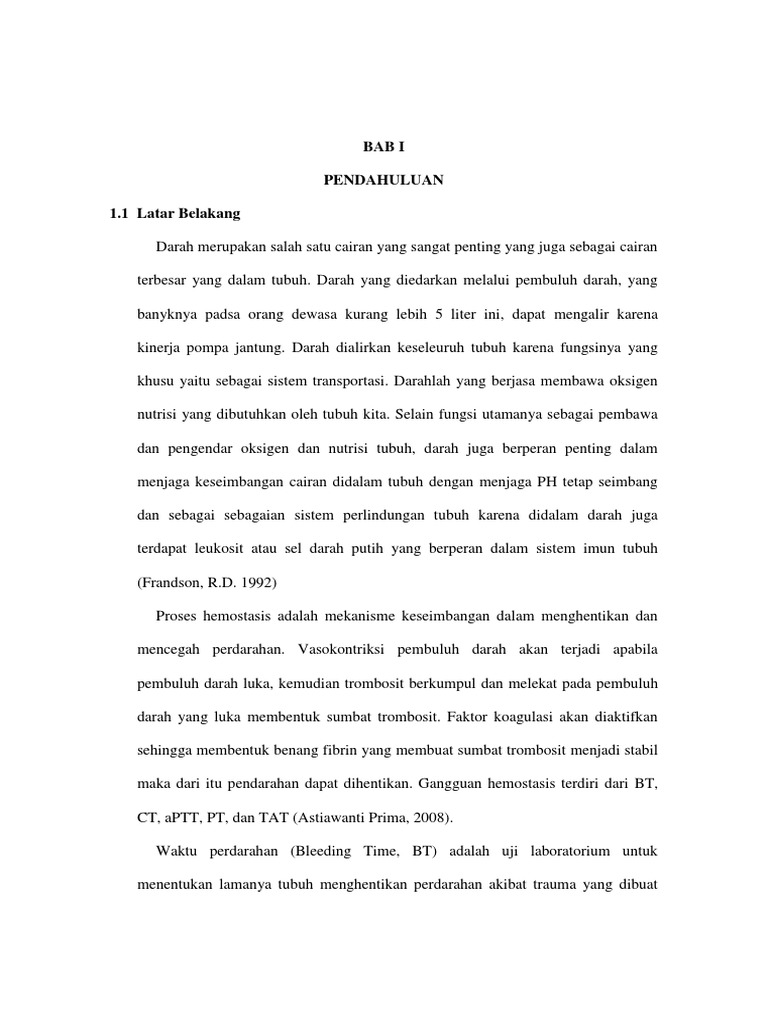 Metode Duke dalam Pemeriksaan Bleeding Time | PDF | Sains & Matematika