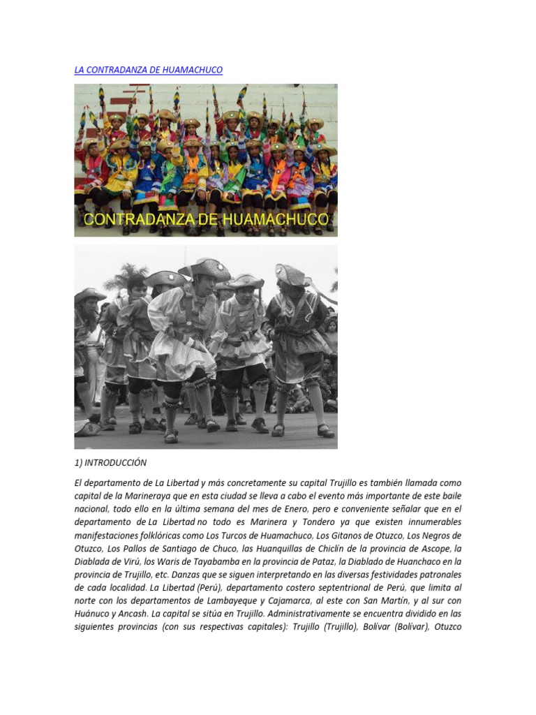 La Contradanza de Huamachuco | Bailes | Entretenimiento (general)