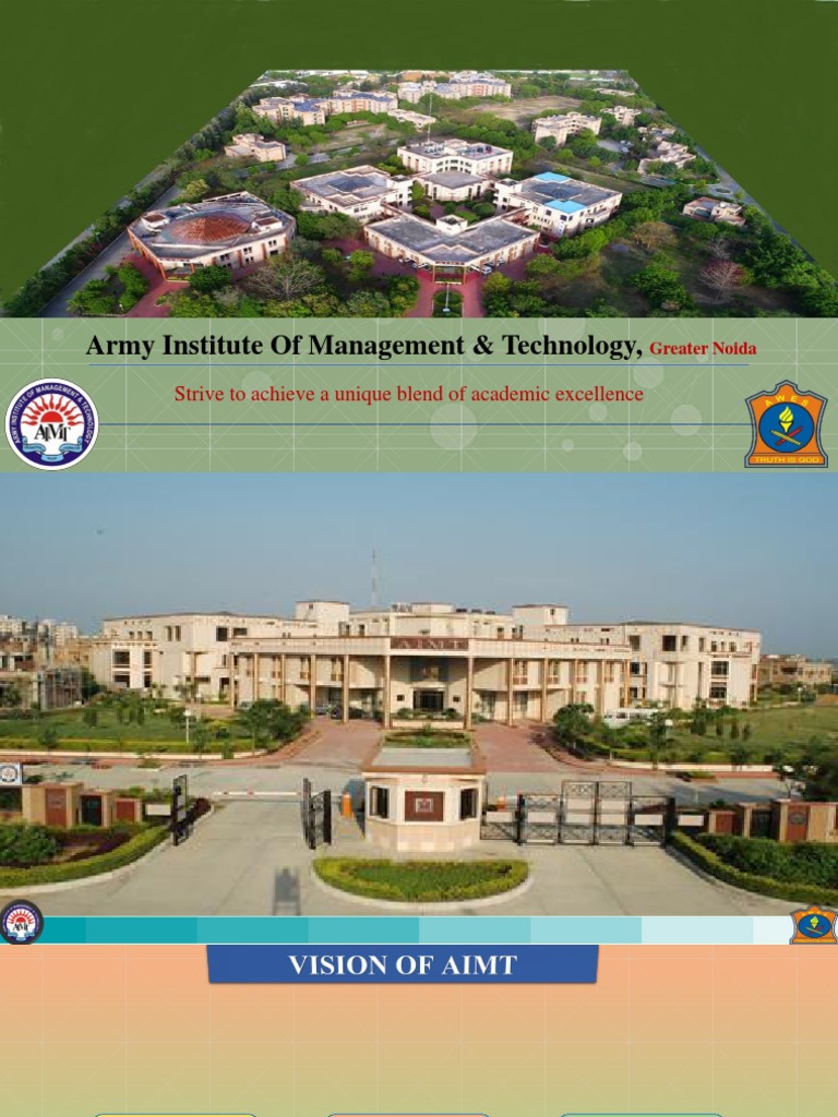 Army Institute of Management & Technology,: Strive To Achieve A Unique ...