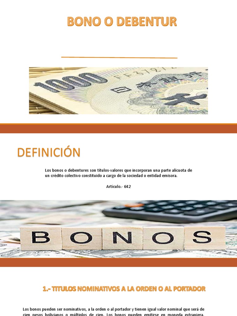 Bono o Debenture | PDF
