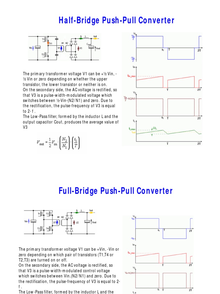 Half-Bridge Push-Pull Converter | PDF | Rectifier | Electrical Engineering