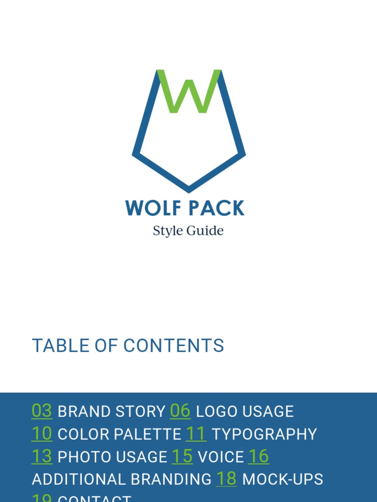 Wolf Pack Style Guide | PDF | Writing | Communication