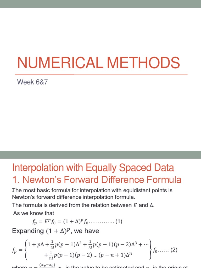 Numerical Methods Lec6 | PDF | Wellness | Science & Mathematics