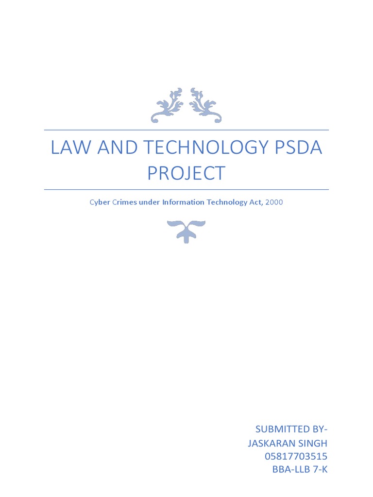 Cyber Crimes Under It Act | Pdf | Cybercrime | Crime & Violence