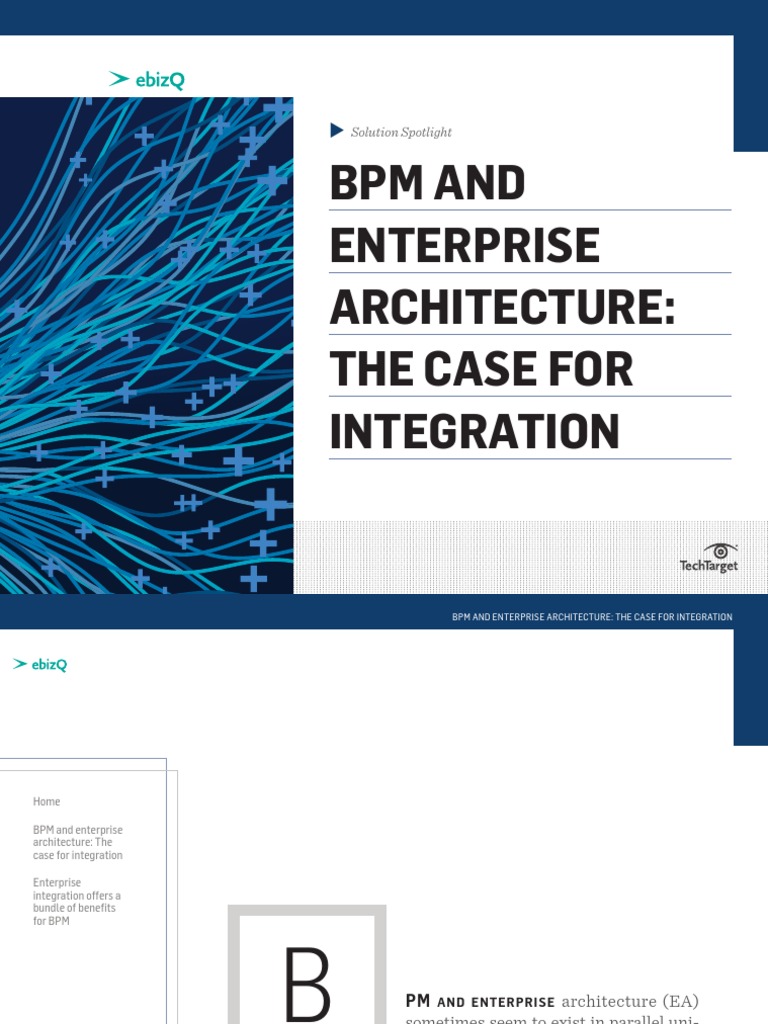 BPM&EnterpriseArchitecture TheCaseforIntegration | PDF | Enterprise ...