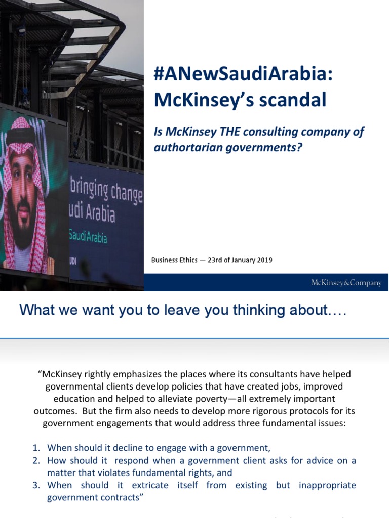 Business Ethics Scandal McKinsey | PDF | Mc Kinsey & Company | Corruption