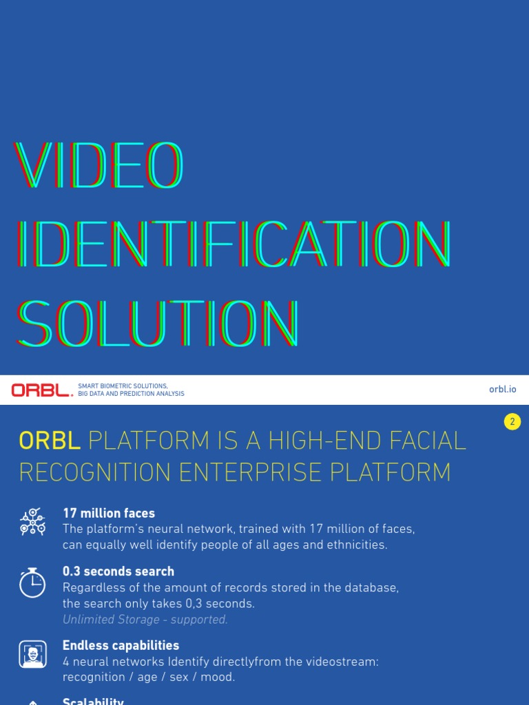Video Identification Solution | PDF | Big Data | Biometrics