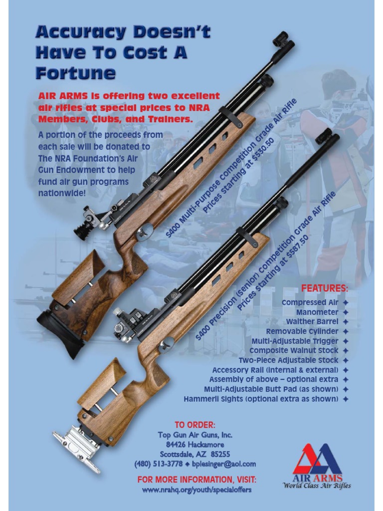 AIR ARMS Is Offering Two Excellent Air Rifles at Special Prices To NRA ...