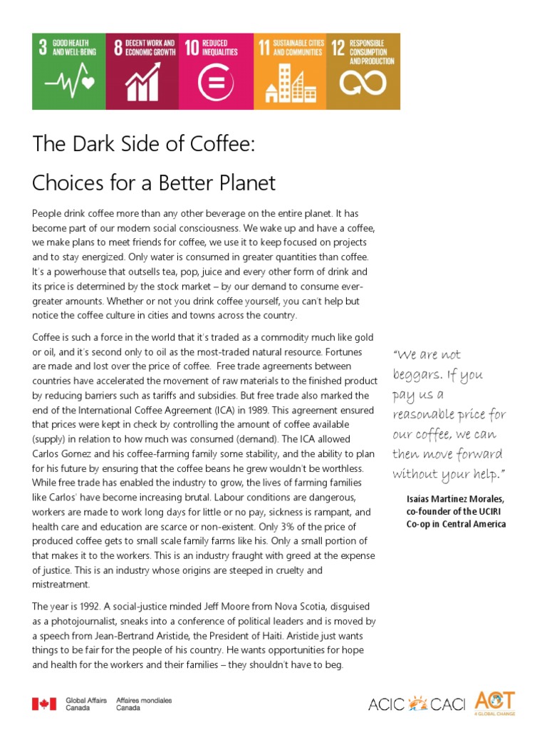 Coffee Fair Trade Case Study | PDF | Fair Trade | Coffee