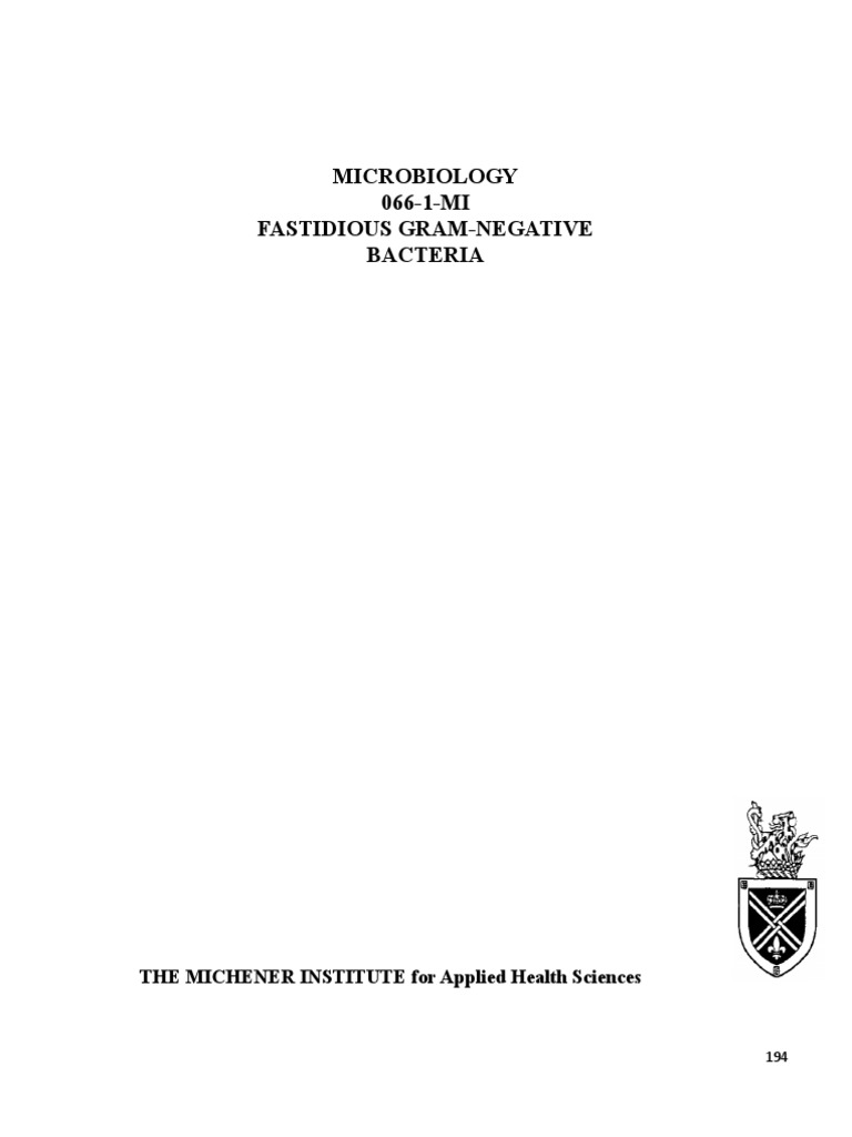 Fastidious Organisms | PDF | Infection | Beta Lactamase