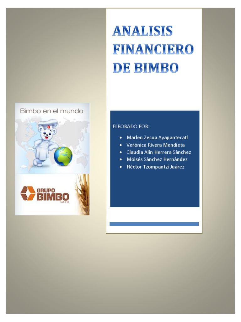 Analisis Financiero de Bimbo | PDF | Contabilidad | Deuda