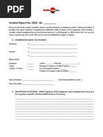 Vehicle Incident Report Form | PDF