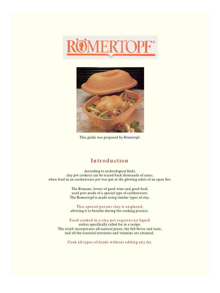 A Guide to Cooking with Clay Pots: Recipes and Instructions for Using a ...