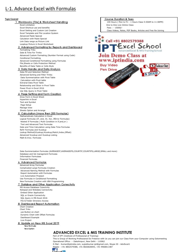 Advanced Excel & MIS Report Automation | PDF | Microsoft Excel ...