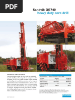 Technical Specifications of Sandvik DE710 Drilling Rig | PDF ...
