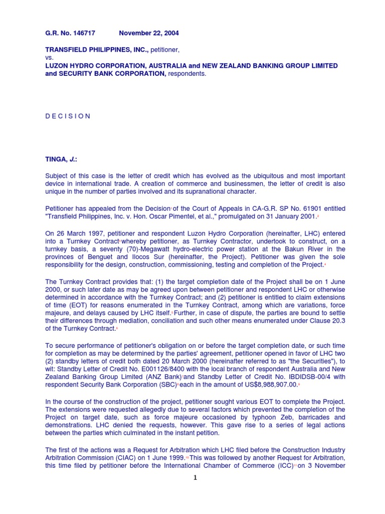 ADR - Transfield V Luzon | PDF