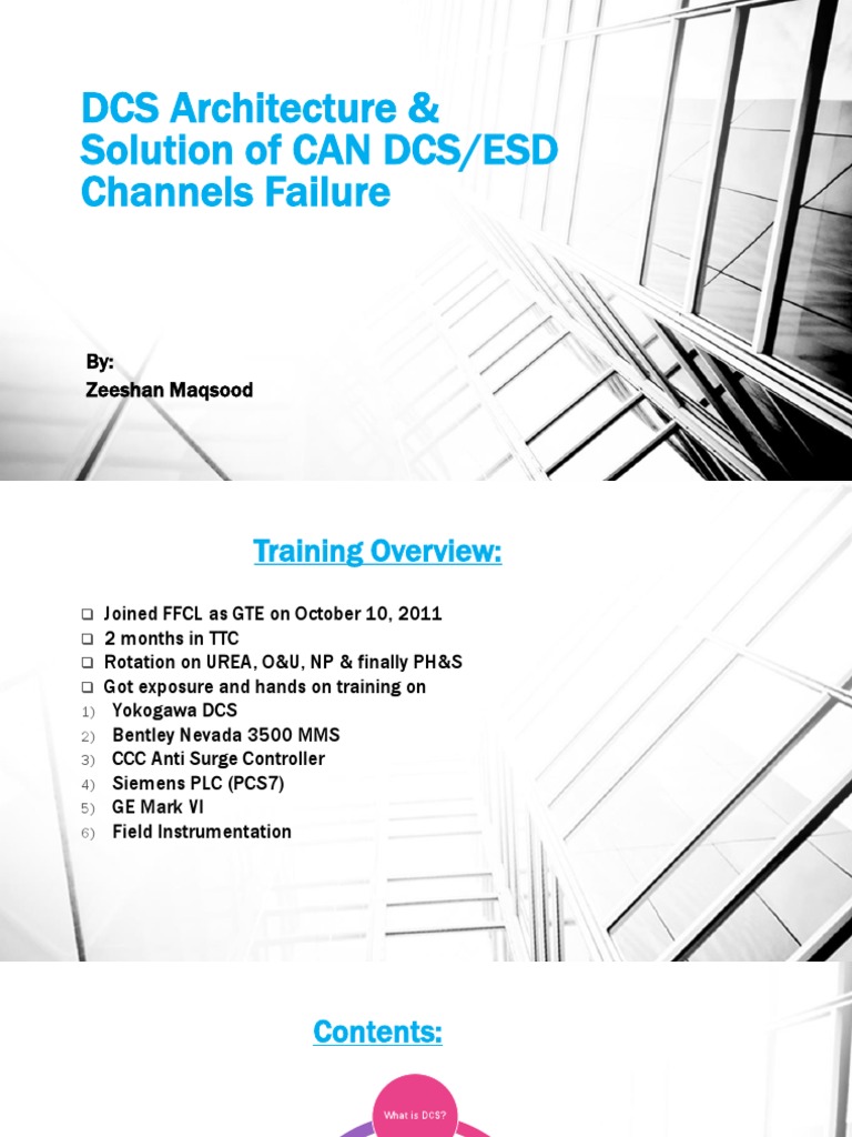 DCS Architecture & Solution of CAN DCS/ESD Channels Failure: By: Zeeshan Maqsood | PDF ...