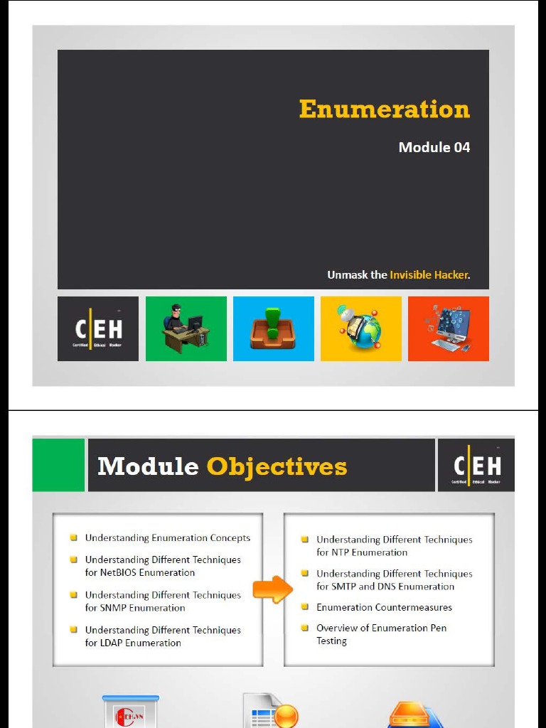 CEH v9 Module 4 Enumeration PDF | PDF