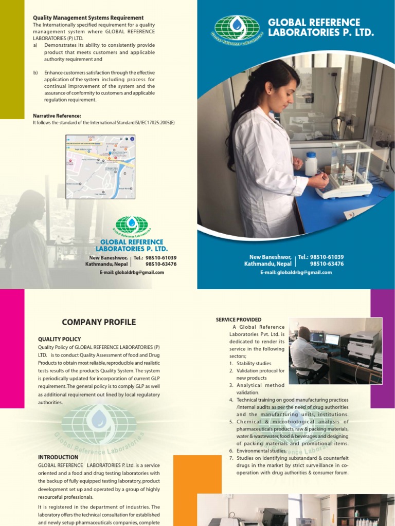 Global Reference Laboratories P. LTD.: Quality Management Systems ...