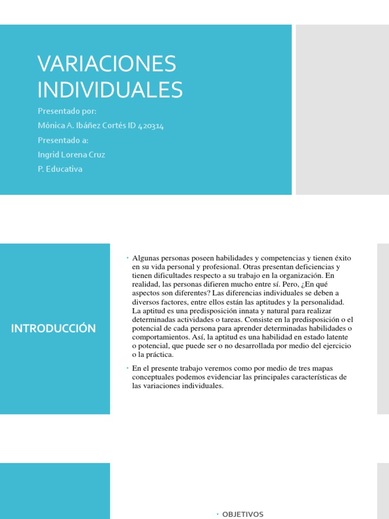 Variaciones Individuales | PDF | Inteligencia | Neurociencia