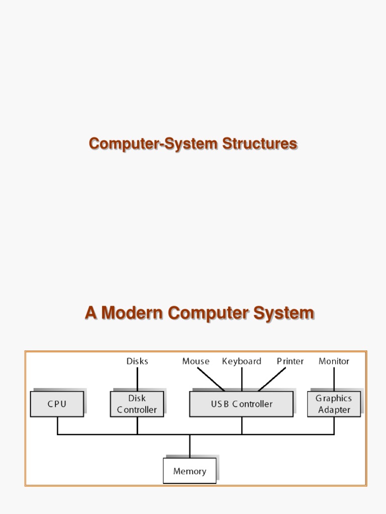 Computer System Structure PDF | PDF | Input/Output | Computer Data Storage